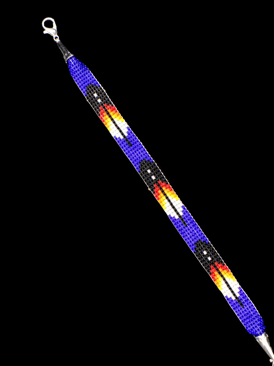 Feather Hand-Beaded Bracelets – Navajo Traditional Teachings